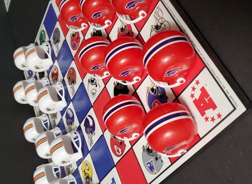 Vintage 1993 NFL Team Checkers Miami Dolphins vs. Buffalo Bills ...