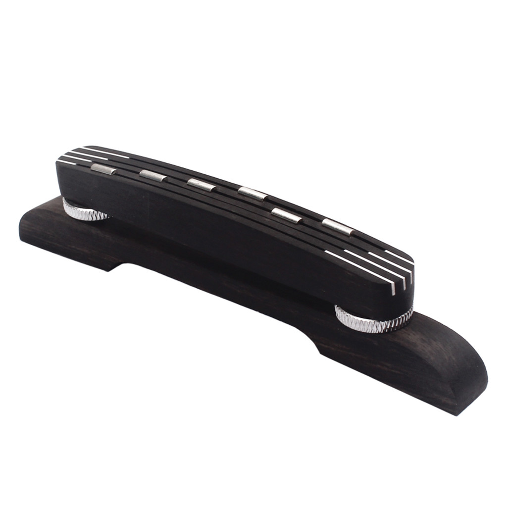 Ebony Bridge Adjustable Height Bridge for Hofner Jazz Acoustic Guitar ...
