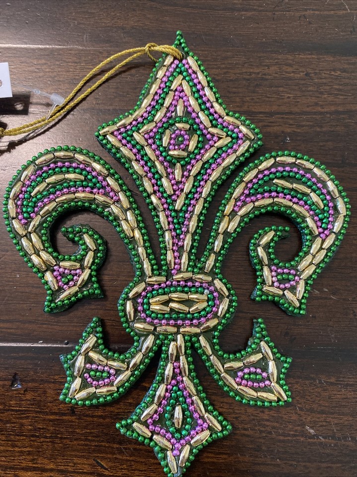 DILLARD’S TRIMSETTER FLEUR DE LIS MARDI GRAS ORNAMENT | eBay