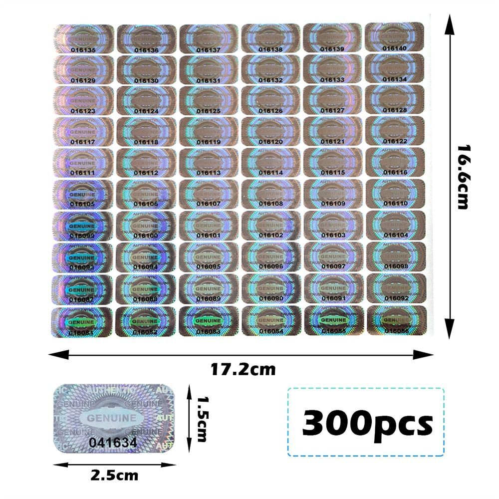 Security Seal Tamper Proof Sticker Holographic Warranty Label With ...