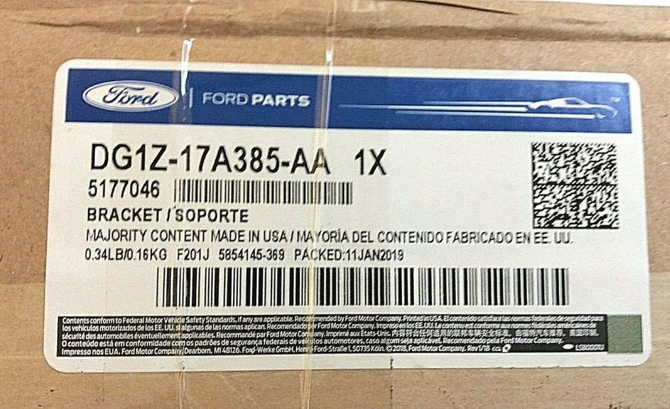 2013 - 2018 Ford Taurus Front Bumper License Plate Mounting Bracket ...