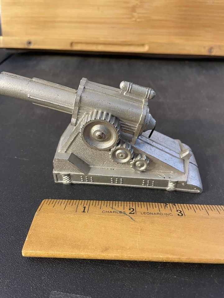 Vintage Barclay Die Cast Field Gun Cannon ~ Spring Loaded ~ Working d ...