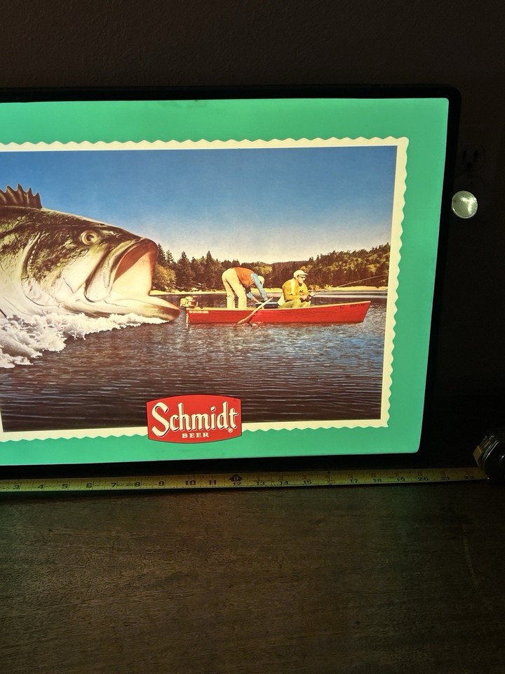 Vintage 1950's Schmidt Beer Lighted Sign ~ Jacob Schmidt Brewing Co ...
