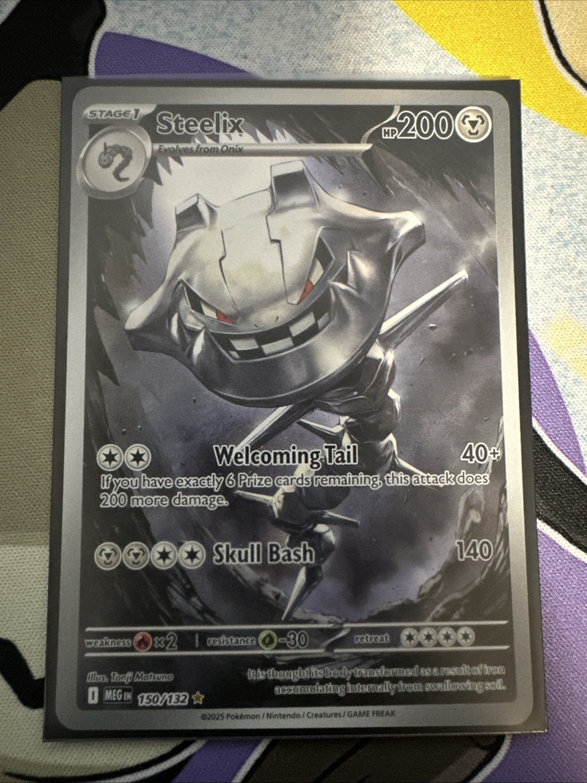 Steelix 150/132 Illustration Rare Pokemon Mega Evolution English NM | eBay