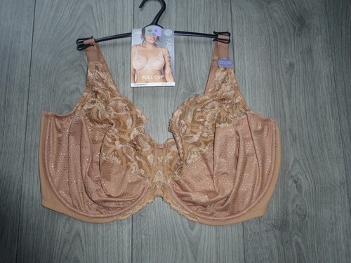 M&S MARKS & SPENCER RICH AMBER FULL CUP BRA NON SLIP STRAPS UK SIZE 42G ...
