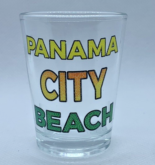Shot Glass "PANAMA CITY BEACH"Florida Vacation Souvenir Novelty Spring ...