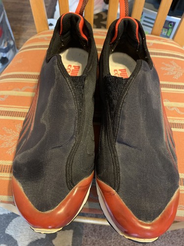 Puma Cell Sneakers Slip On No Laces Blue Red Nylon Size 9 Hard To Find ...