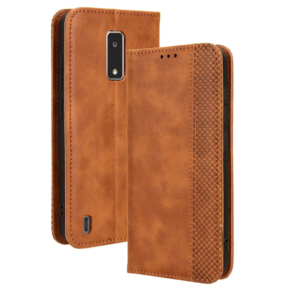 For BLU View 4 B135DL Leather Wallet Card Holder Stand Case + Screen ...