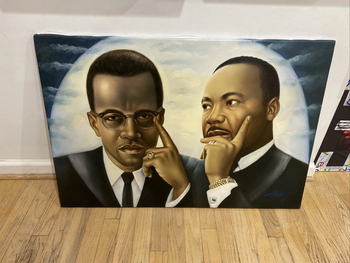 Malcolm X And Martin Luther King Painting