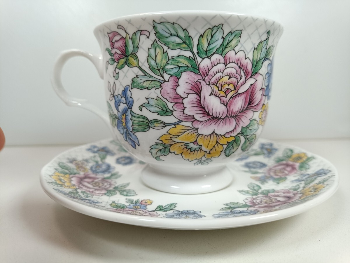Victorian Tea Cup Graphic Vintage Victoria Austria Tea Cup And Saucer