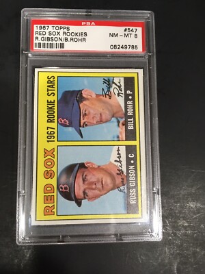 1067 TOPPS RED SOX ROOKIE STARS, #547, PSA 8 (Free Shipping On Any 3 ...