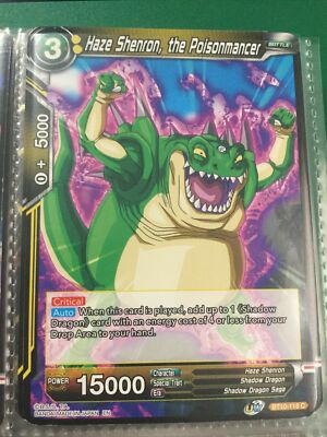 Haze Shenron, The Poisonmancer Dragon Ball Super Card | eBay