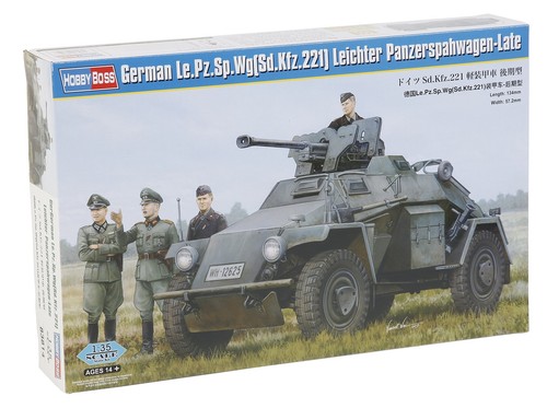 Hobbyboss 83814" German Le.Pz.Sp.Wg Sd.Kfz.221 Leichter Panzerspahwagen ...