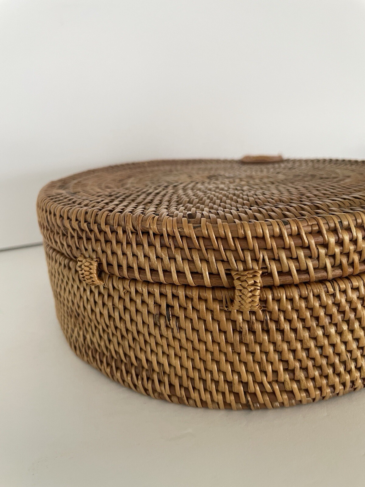 Round Wicker Rattan Shoulder Bag Crossbody Handbag Purse Bohemian ...