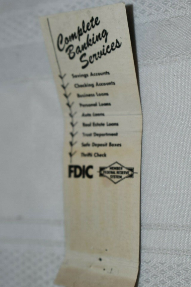 Sears Bank and Trust Company Chicago Illinois Black 20 Strike Matchbook ...