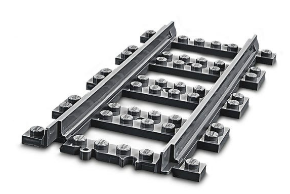 32 Lego Straight Track Genuine Train 7895 7896 60052 53401 Dark Grey ...