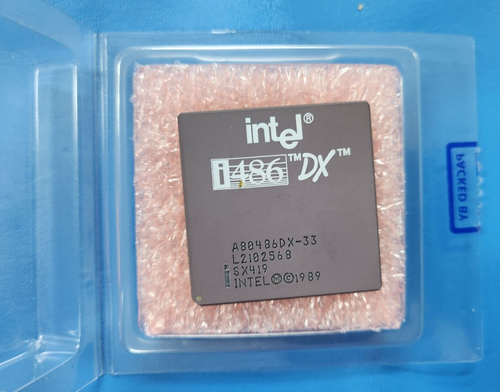 Intel CPU 486DX 33Mhz, Gold | eBay