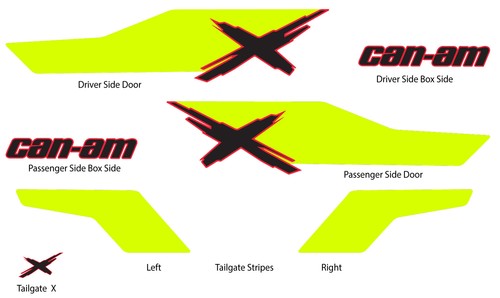 2021 Can-Am Defender X MR HD10 Decal Kit | Manta Green & Iron Gray ...