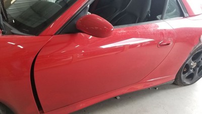 04 PORSCHE 911 996 CARRERA 4S DOOR ASSEMBLY FRONT LEFT DRIVER RED | eBay