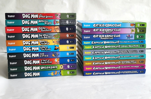 Lot of 20 Dog Man, Cat Kid, Captain Underpants ALL HARDCOVER Books By ...
