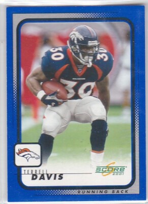 G) 2001 Score Football Trading Card Terrell Davis #67 | eBay