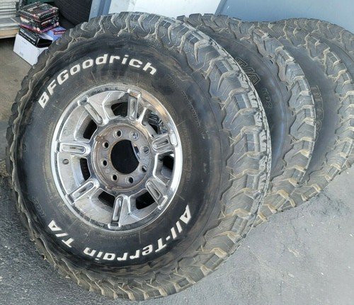 17" HUMMER H2 OEM FACTORY RIMS CHROME WHEELS TIRES 8x6.5 CHEVY 2500HD ...