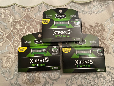 Schick Xtreme 5 PivotBall Men's Razor Refills, 4 Count (Pack of 3) | eBay