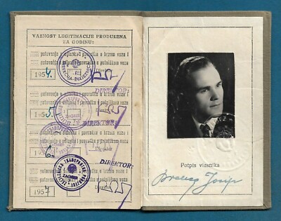 Yugoslav Railways,Croatia vintage card 1956. | eBay