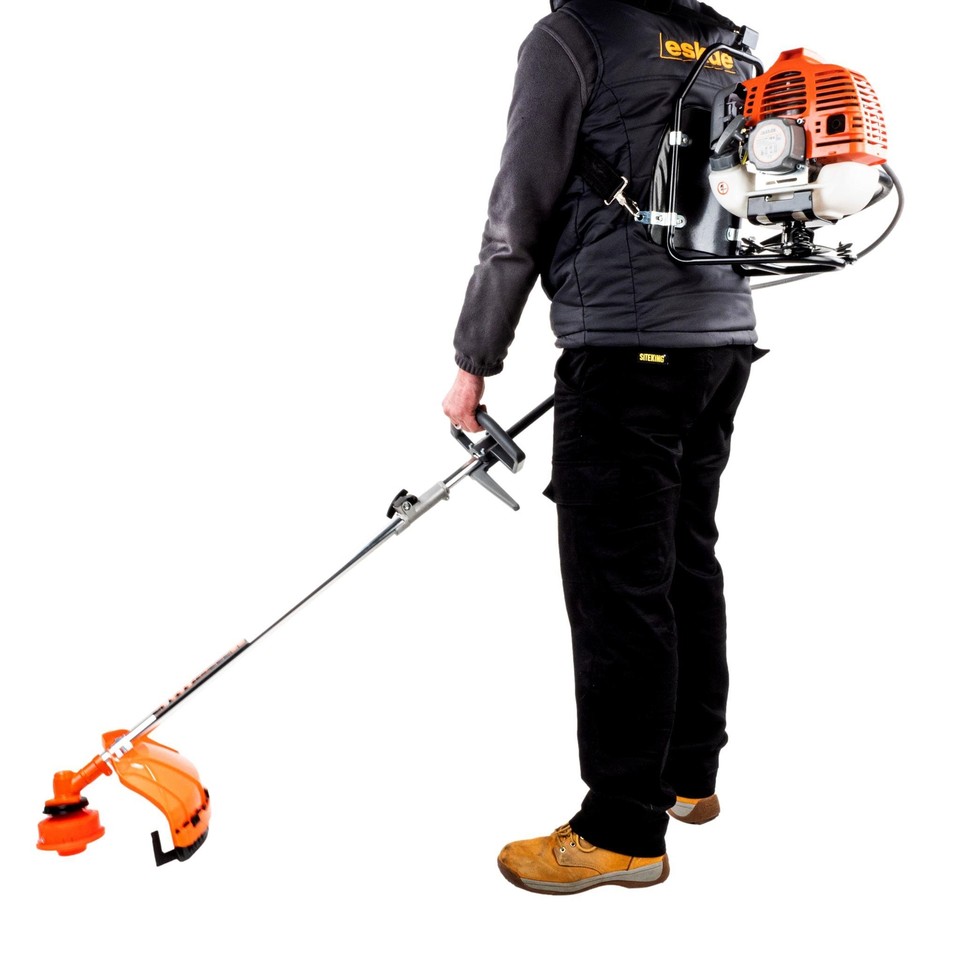 Petrol Backpack Brush Cutter Strimmer Grass Trimmer Garden 52cc 2 ...