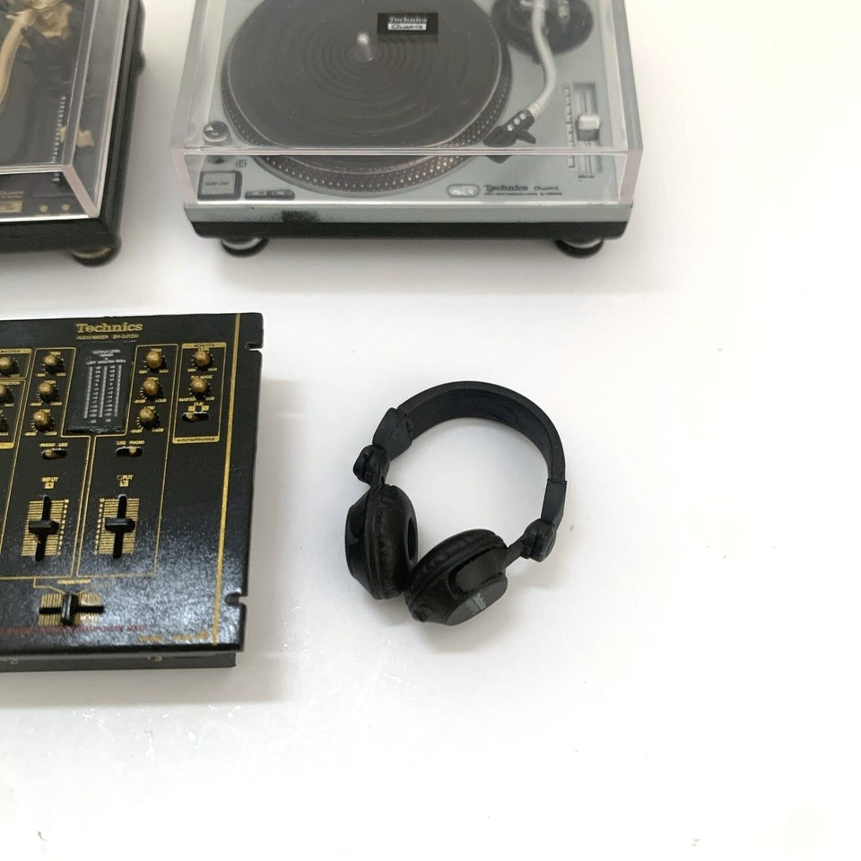 Technics Miniature Collection Complete Set With Record DJ Turntable ...