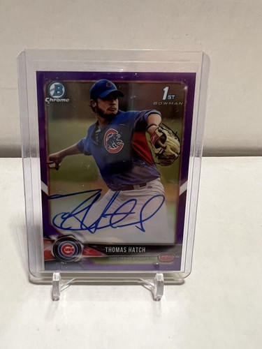 2018 Bowman Chrome Thomas Hatch Autograph Auto /250 Purple | eBay