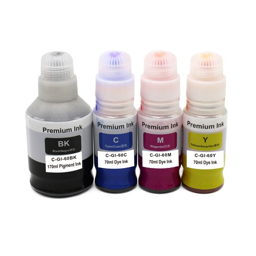 10pcs generic GI60 BK pigment 170ml CMY GI-60 for canon G6060 G6065 ...