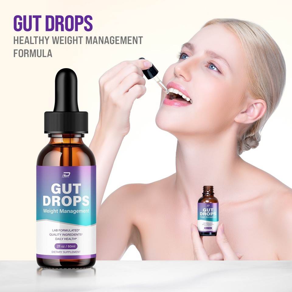 (5 Pack) Gut Drops – GutDrops Extra Strength All Natural Healthy Levels ...