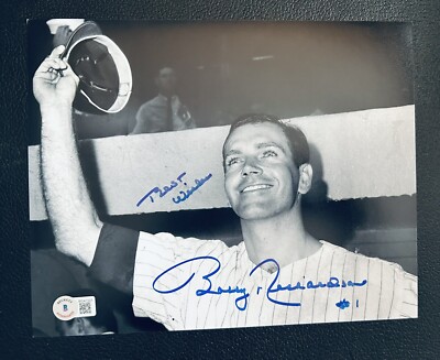 BOBBY RICHARDSON Signed 1960 WORLD SERIES MVP 8x10 Photo-YANKEES ...