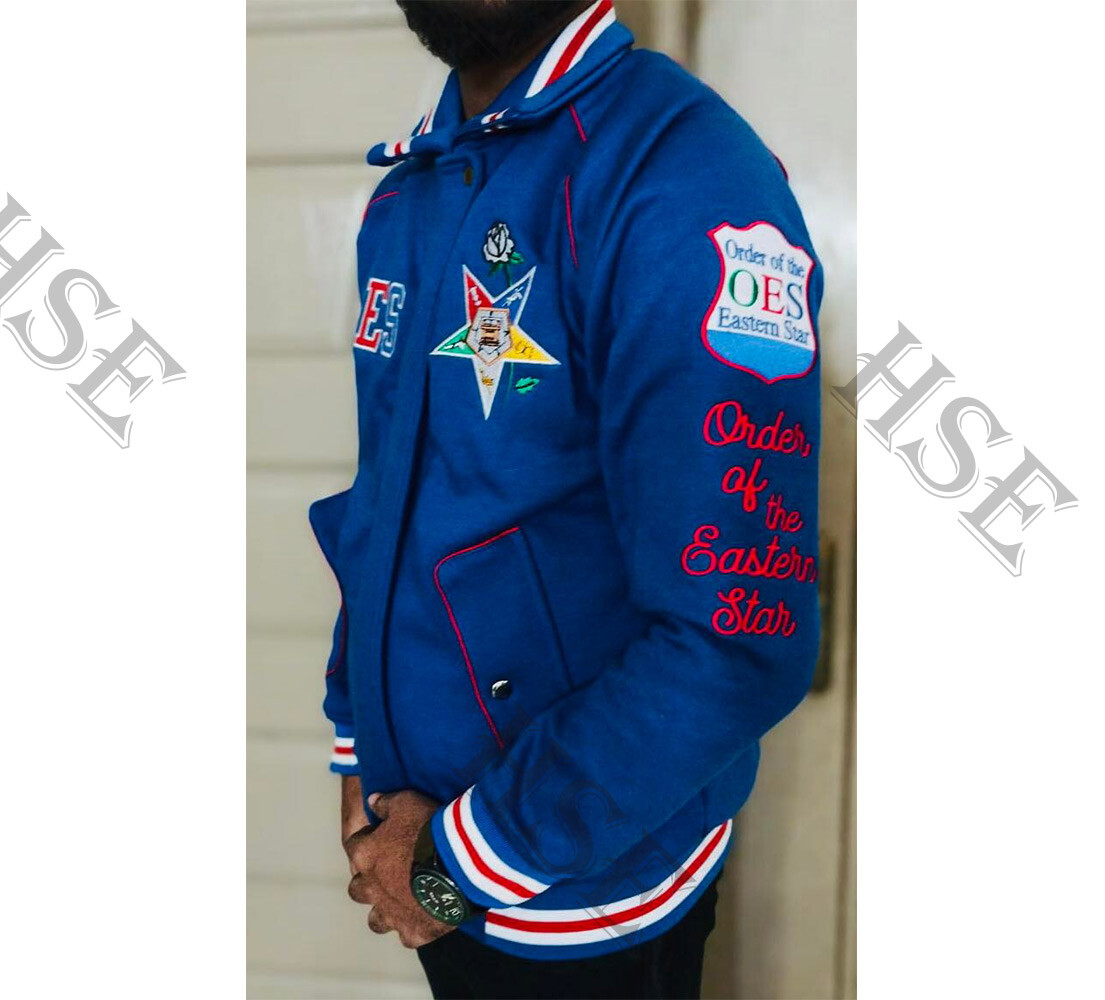 Varsity jackets,OES Jackets,Masonic latter Women Jacket OES ROYAL BLUE ...