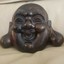 Chinese Relief Wood Carving Happy Laughing Buddha Budai 3d Face Wall ...