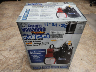 Basement Watchdog 1/3 HP Combination Primary and Backup Sump Pump CITE ...