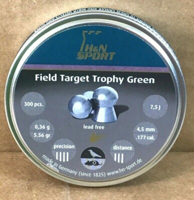 H&N Field Target Trophy Green Pellets .177 Cal 5.56 Gr 300ct | eBay