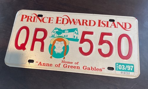 1997 Prince Edward Island - Anne of Green Gables Canada License Plate ...