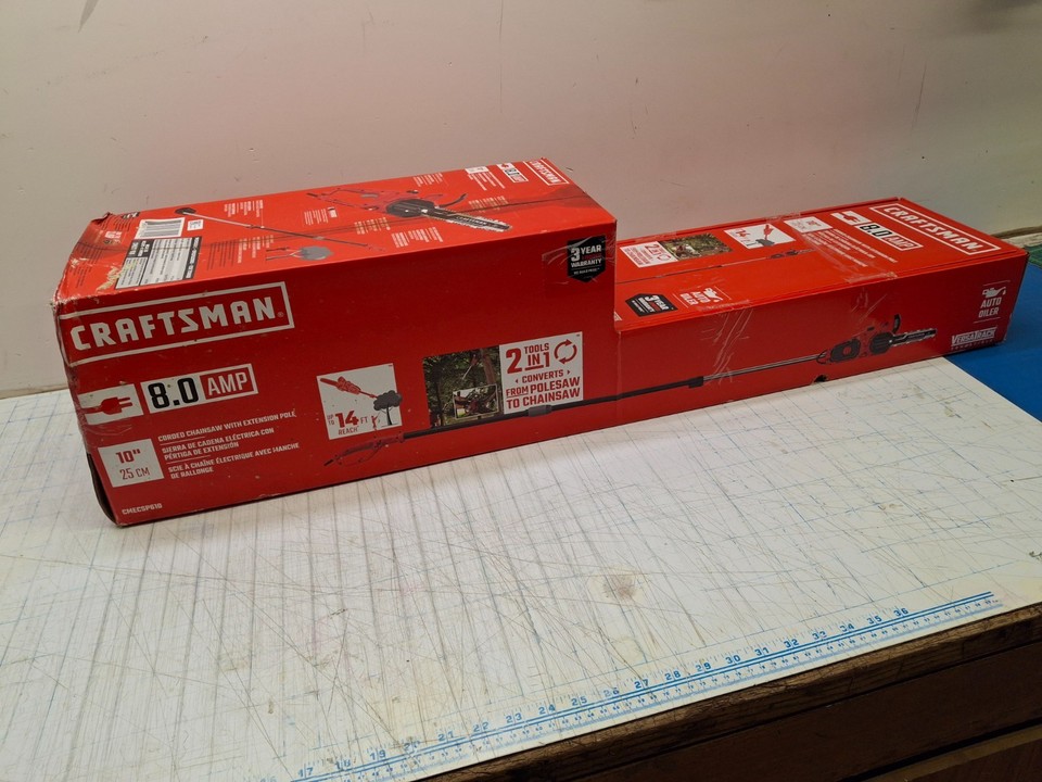 10" Corded Craftsman 8.0 Amp Polesaw Chain Saw NIB CMECSP610 | eBay