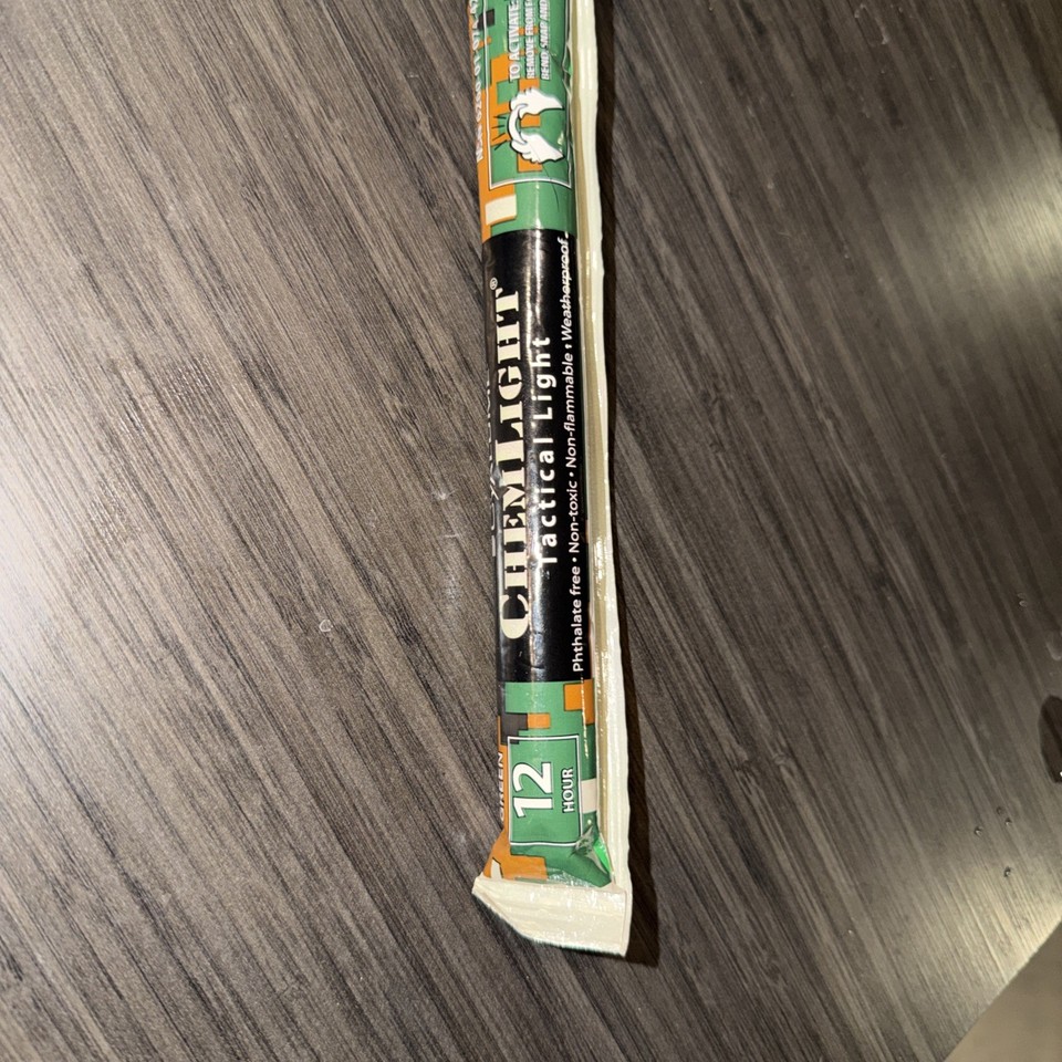 Cyalume ChemLight Green 4" Tactical Light Stick 6-Hour Emergency Expiry ...