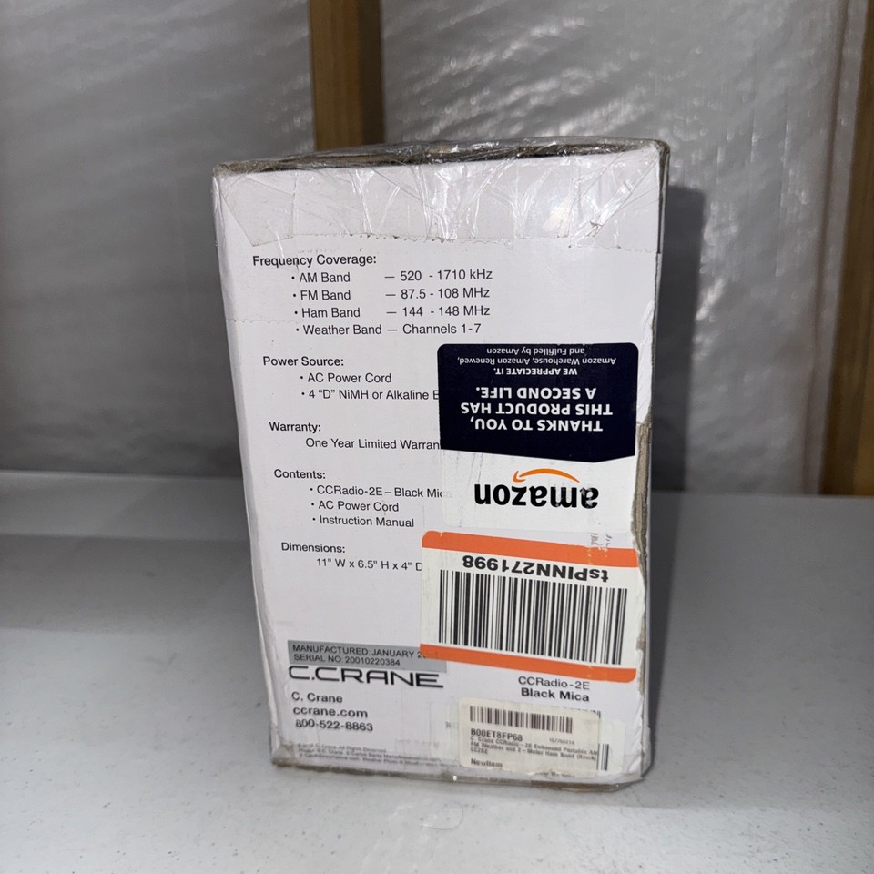 CC Radio 2E Black AM FM WX 2-Meter HamBand Radio | eBay