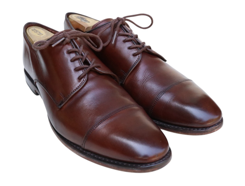Allen Edmonds Park Avenue 6800 Bench Welt Brown Leather Cap Toe Oxford ...