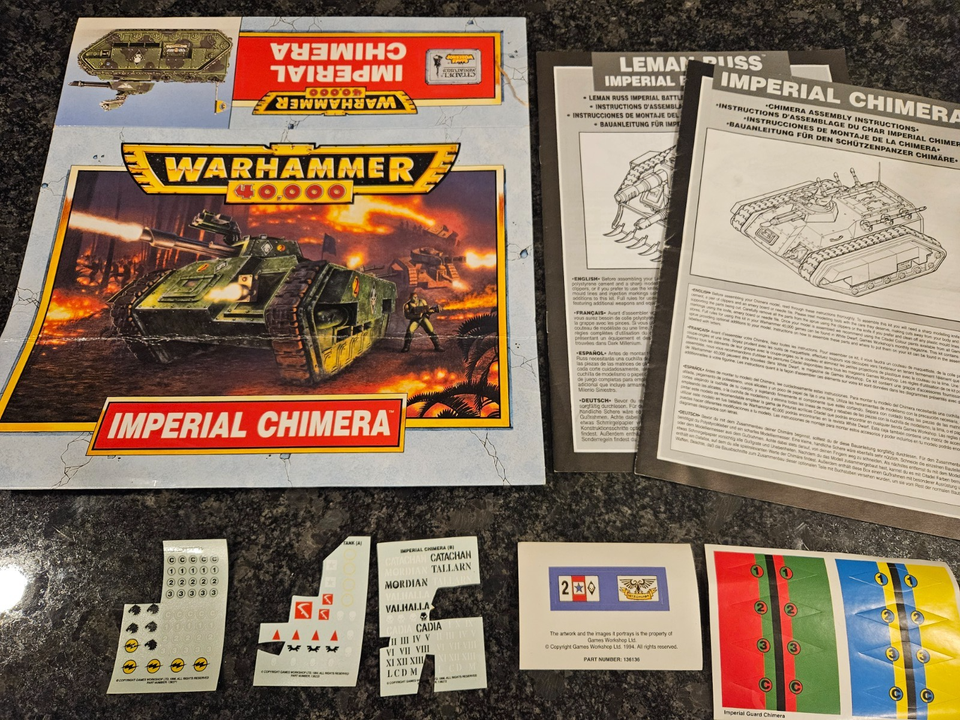 1 Lemon Russ Tank & 2 Chimera Imperial Guard Astra Militarum tank set w ...