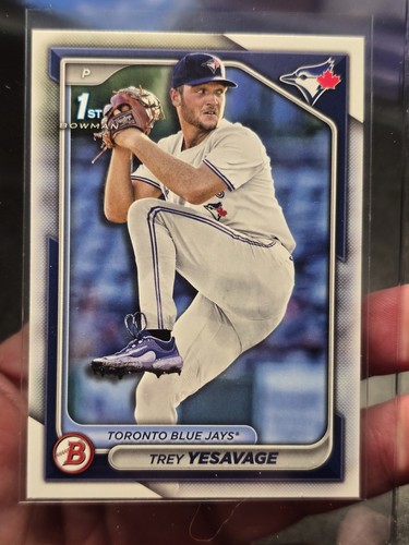 TREY YESAVAGE BLUE JAYS RC 1st card 2024 BOWMAN DRAFT #BD-92 | eBay