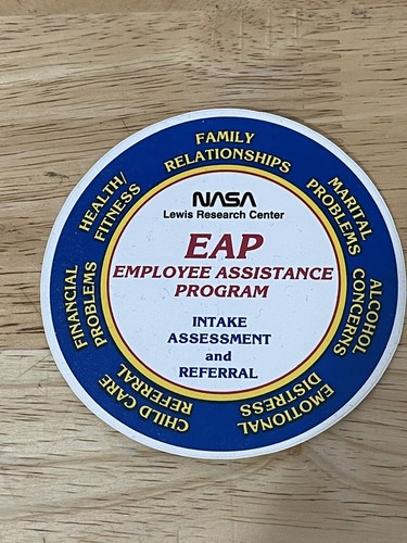 NASA Employee Assistance Program EAP Decal Sticker NASA Lewis Research ...