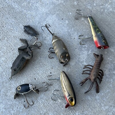 Creek Chub , frog, crawfish, Wright and McGill, Hula Danger vintage Lures | eBay