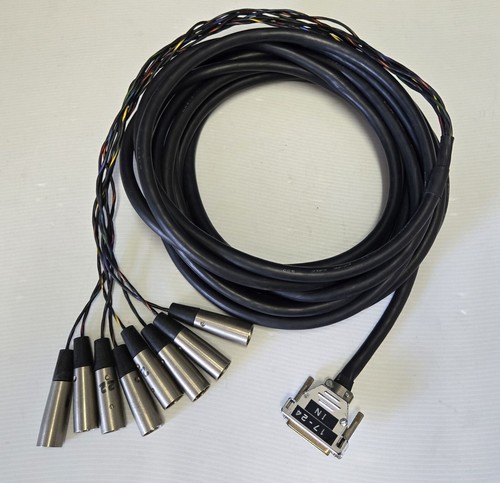 Canare 8 Channel Audio Snake Cable Switchcraft Male XLR to DB25 27ft | eBay