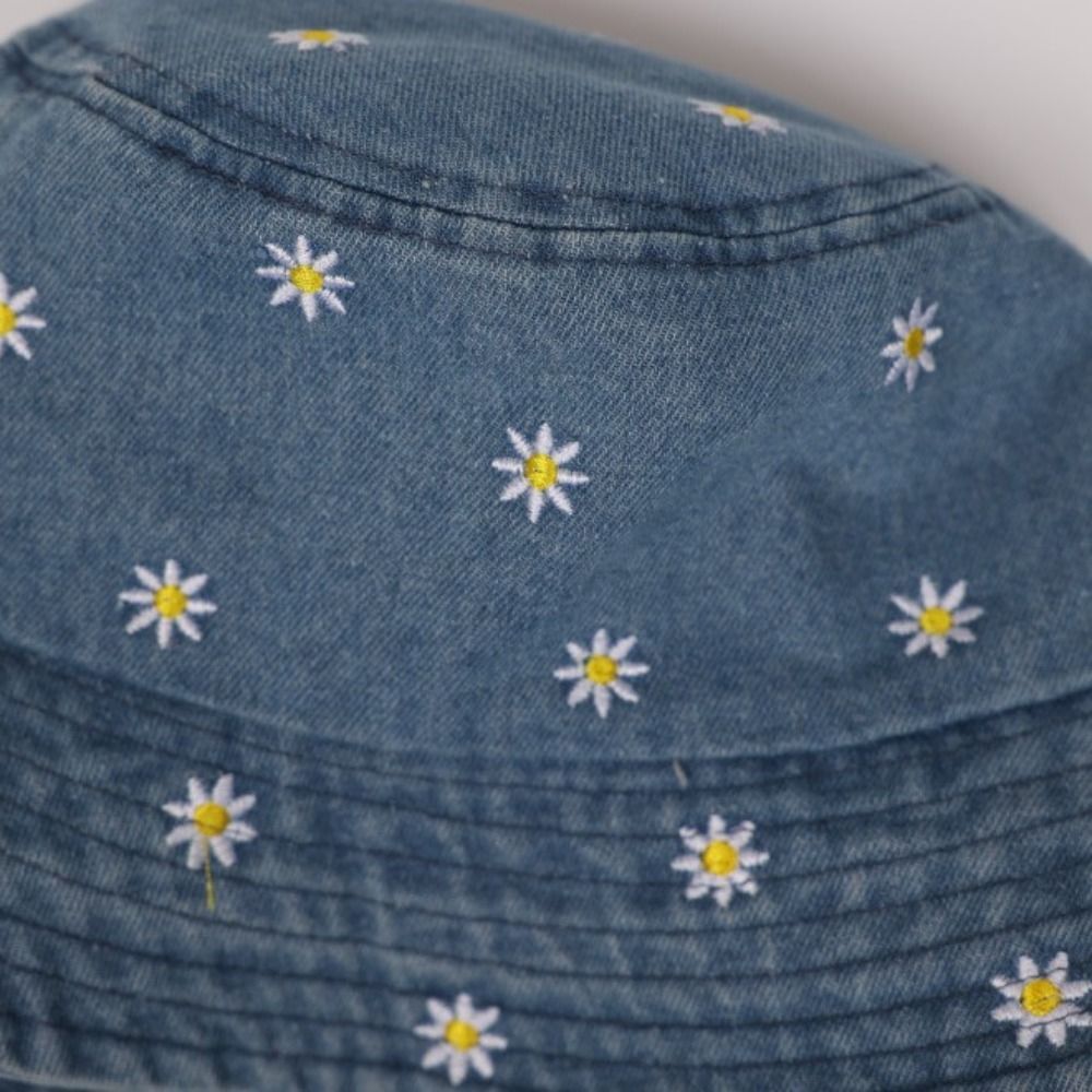 Sonnenschutz Fischer Hut Gewaschener Denim Eimer Hut Mode Sonnen kappe ...