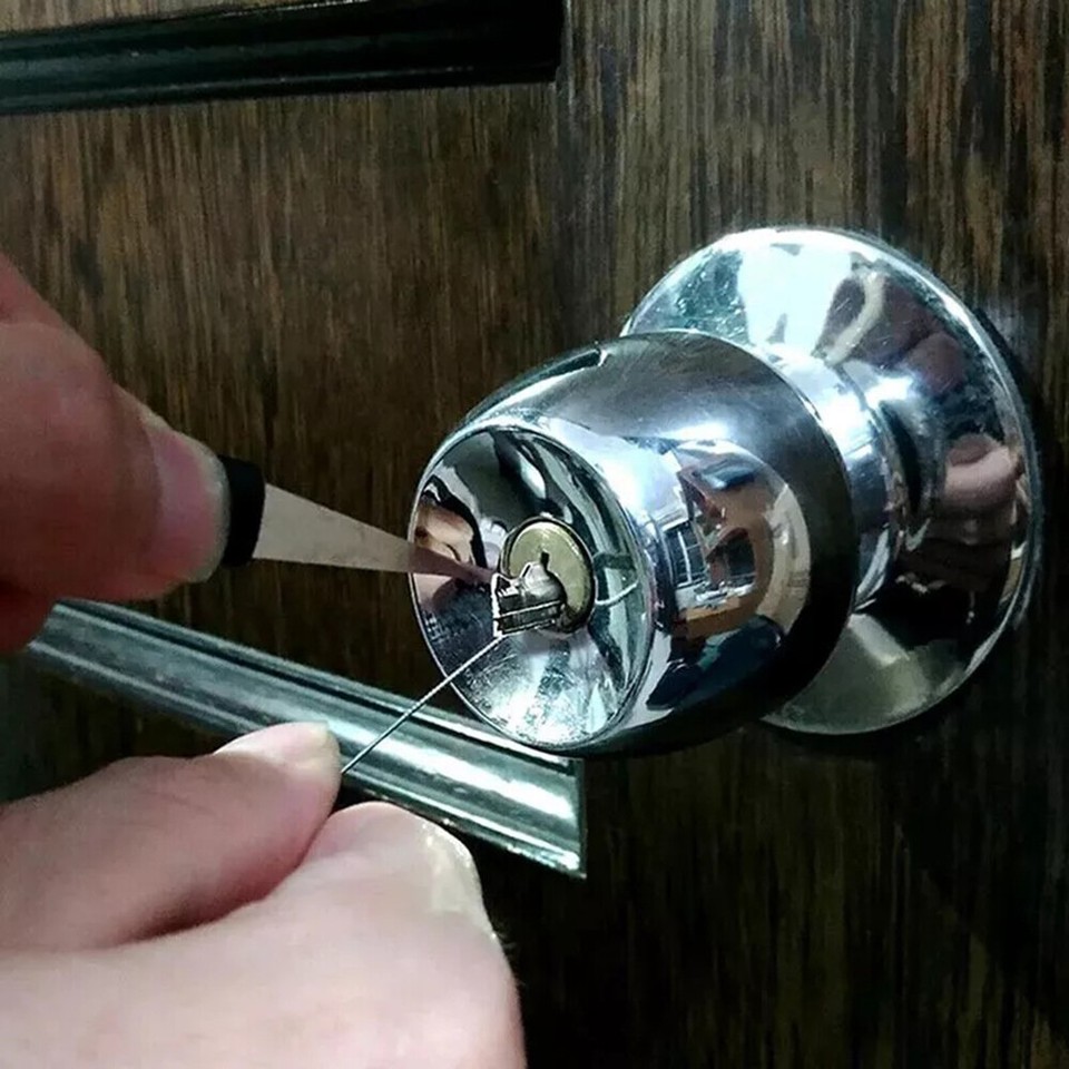 12PCS Broken Key Extractor Kit Lock Removal Tool Set Hooks Needles for ...